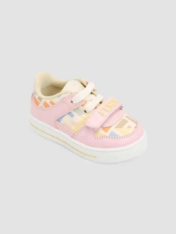 Fendi Baby's Ff Leather Sneakers - Rosa