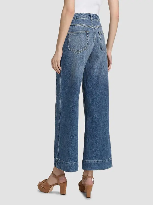 Cinq À Sept Betsy Pearl-chain Stretch-cotton Straight-leg Jeans