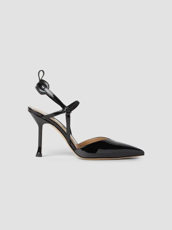 Fendi Very Colibri 95mm Patent Leather Slingback Pumps
