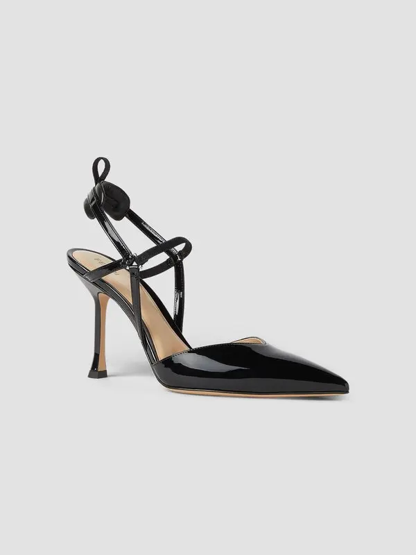 Fendi Very Colibri 95mm Patent Leather Slingback Pumps