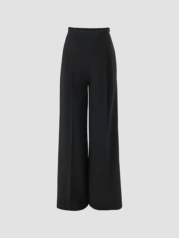 Carolina Herrera Marisol Wool Wide-leg Pants - Black