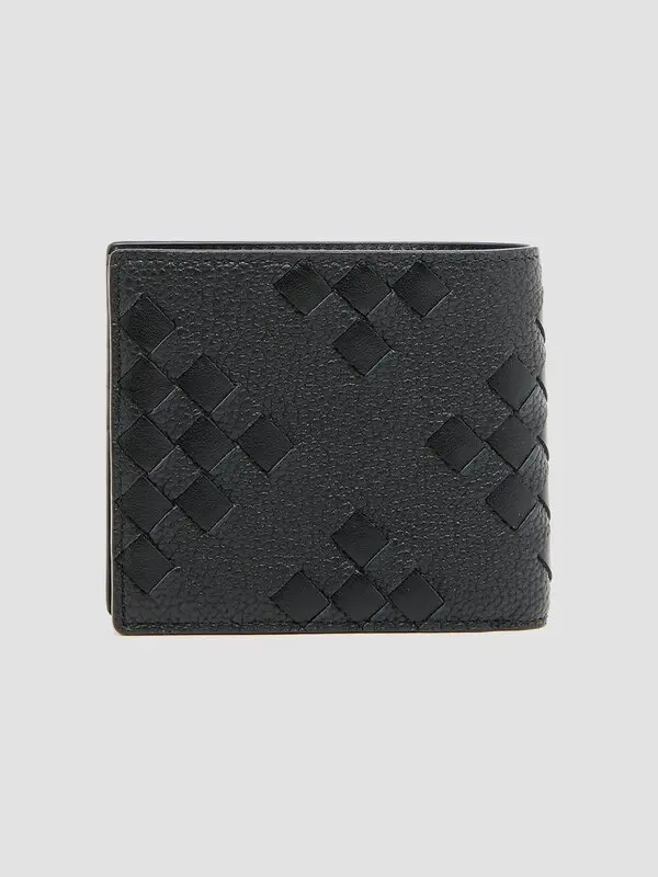 Bottega Veneta Diamonds Dover Intrecciato Leather Bifold Wallet