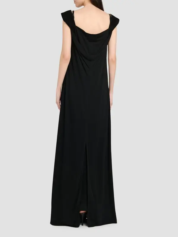 Bottega Veneta Intrecciato-strap Jersey Gown