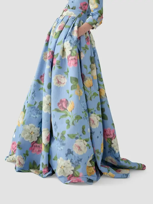 Carolina Herrera Cabana Floral Ballgown Skirt