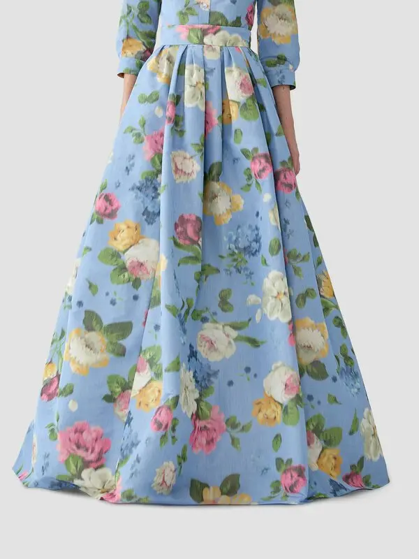 Carolina Herrera Cabana Floral Ballgown Skirt
