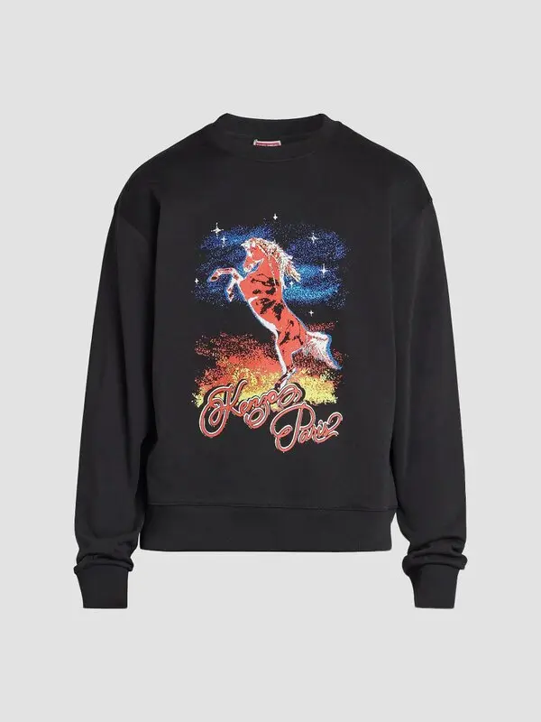 Kenzo Lucky Horses Crewneck Sweatshirt