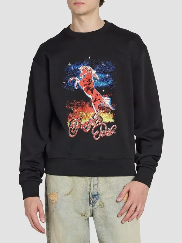 Kenzo Lucky Horses Crewneck Sweatshirt
