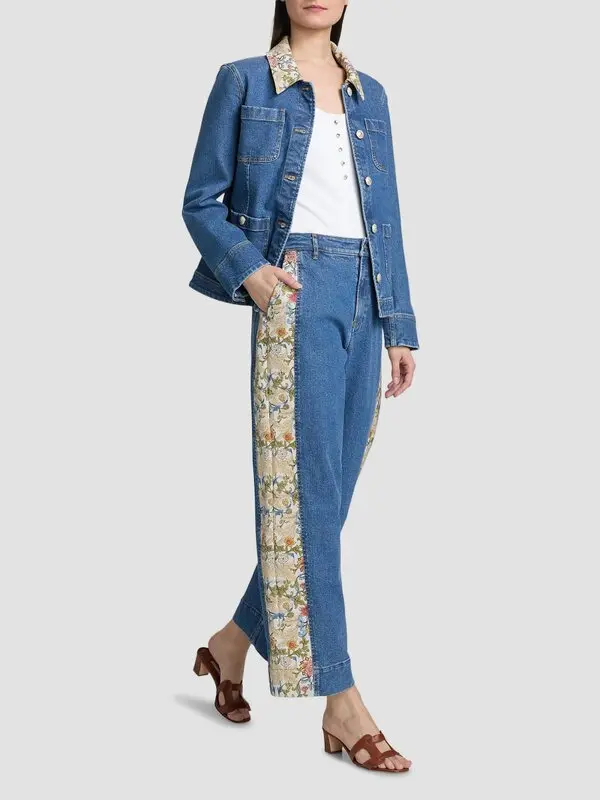 Cinq À Sept Patchwork Zoe Jeans