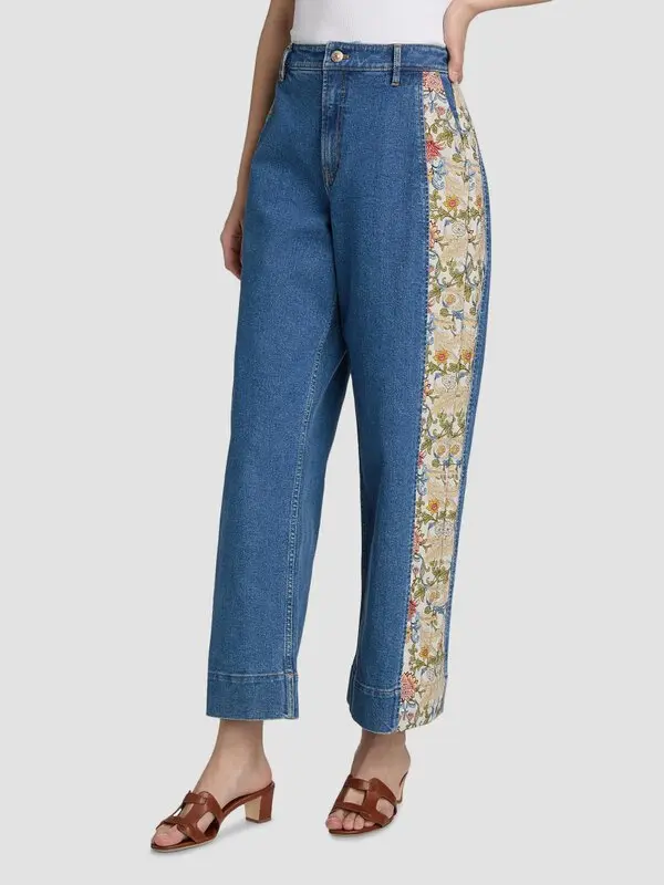Cinq À Sept Patchwork Zoe Jeans