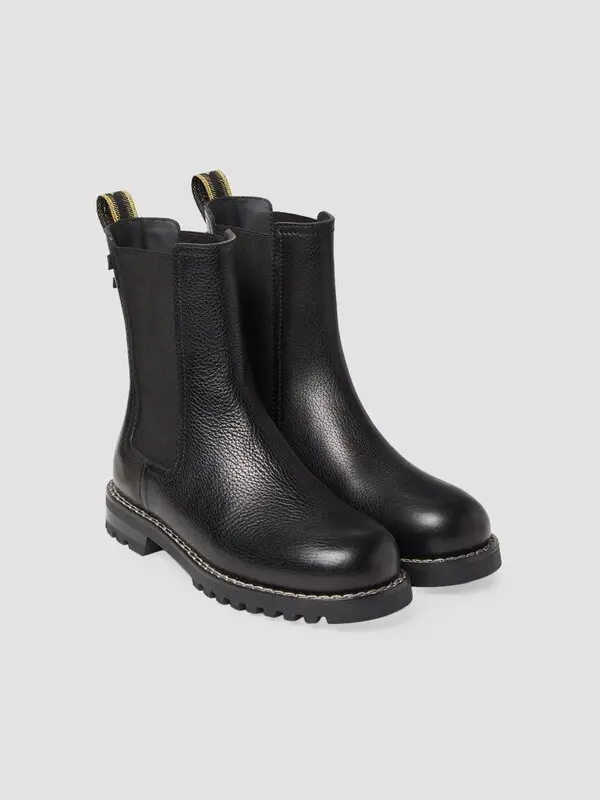 Fendi Commando Leather Chelsea Boots - Nero