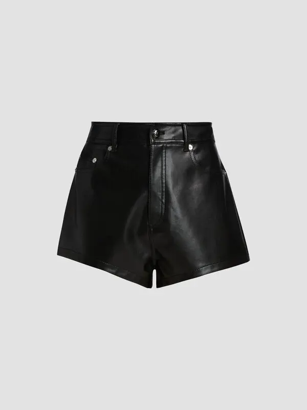 Cinq À Sept Dani Faux Leather Shorts