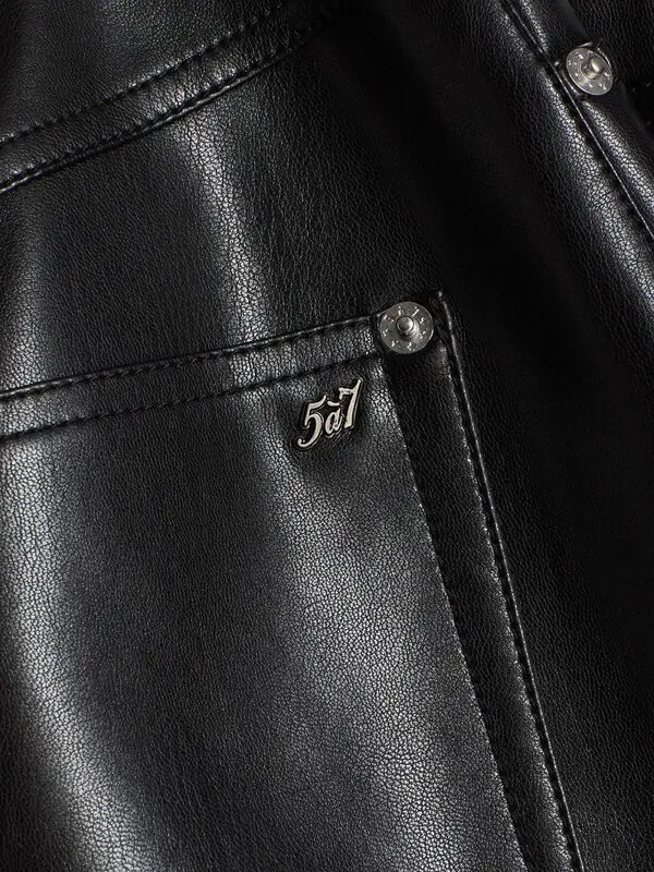 Cinq À Sept Dani Faux Leather Shorts