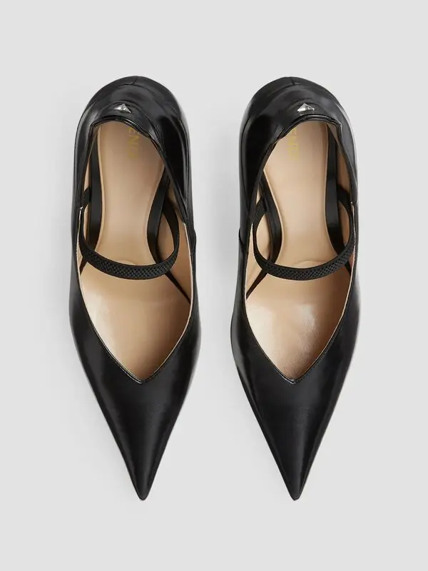 Fendi Phantom 95mm Leather Pumps