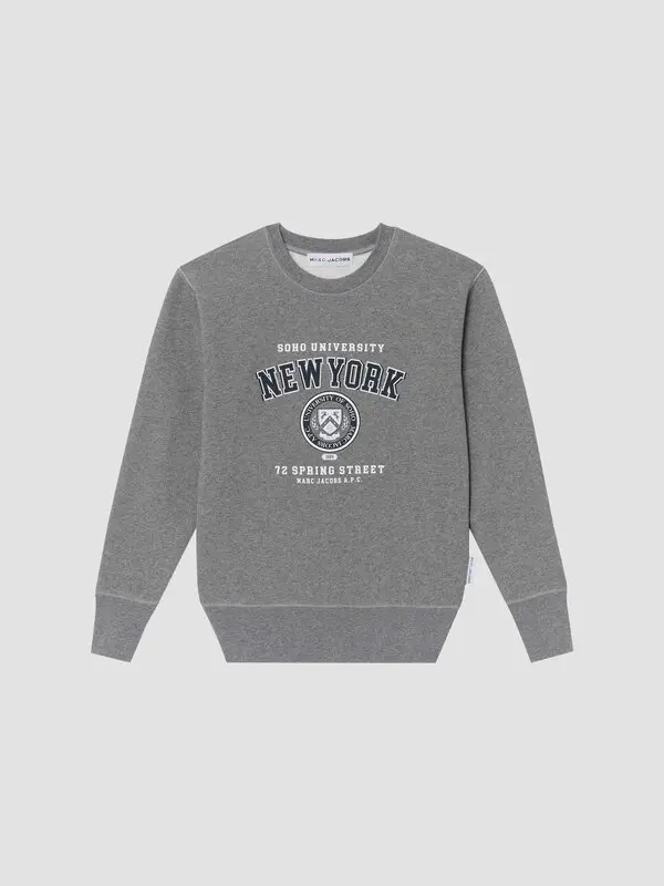 MARC JACOBS X A.P.C. Marc Jacobs X A. P.c. Ny Crewneck Shrunken-fit Sweatshirt