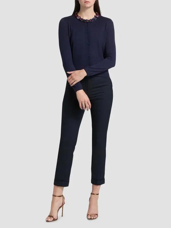 Etro Jeweled Neckline Cardigan
