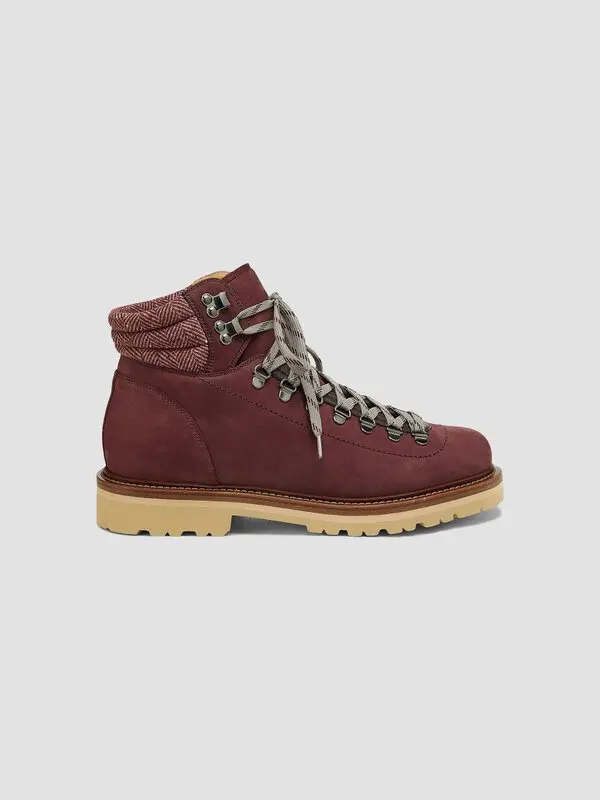 Brunello Cucinelli Leather Hiking Boots