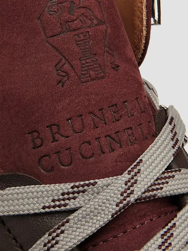 Brunello Cucinelli Leather Hiking Boots