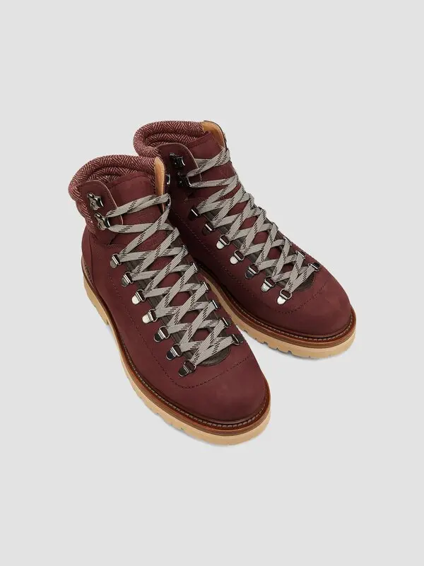 Brunello Cucinelli Leather Hiking Boots