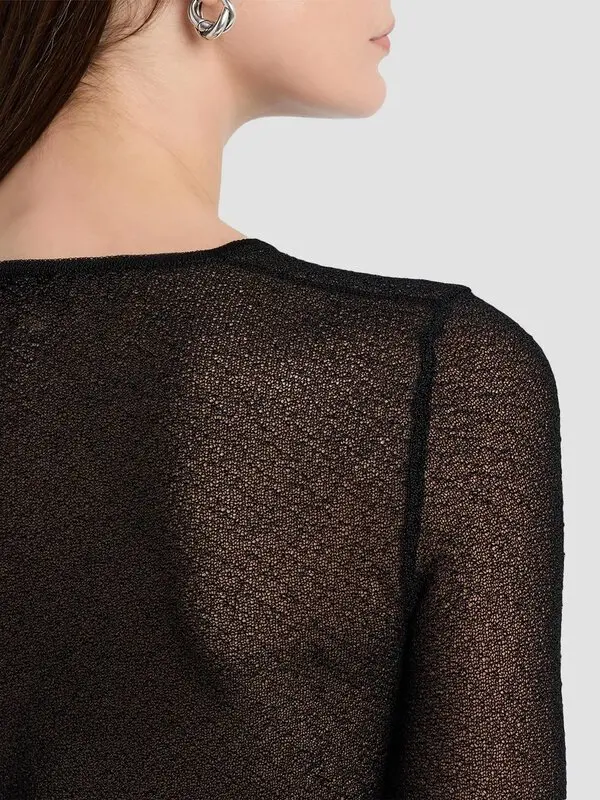 GOLDEN GOOSE Journey Nella Slim Semi-sheer Top
