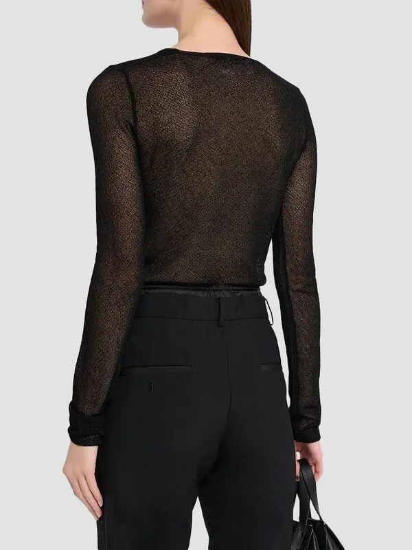 GOLDEN GOOSE Journey Nella Slim Semi-sheer Top