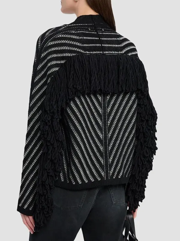 GOLDEN GOOSE Journey Olidia Fringed Cardigan