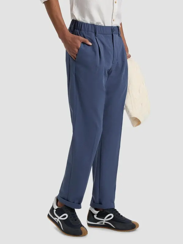 Herno Seersucker Pleat-front Pants
