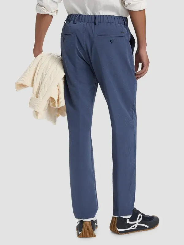 Herno Seersucker Pleat-front Pants