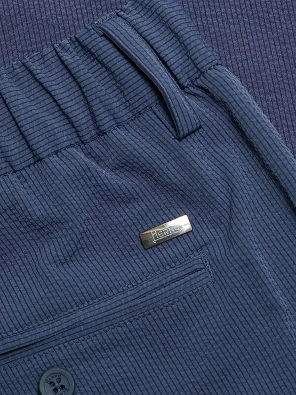 Herno Seersucker Pleat-front Pants