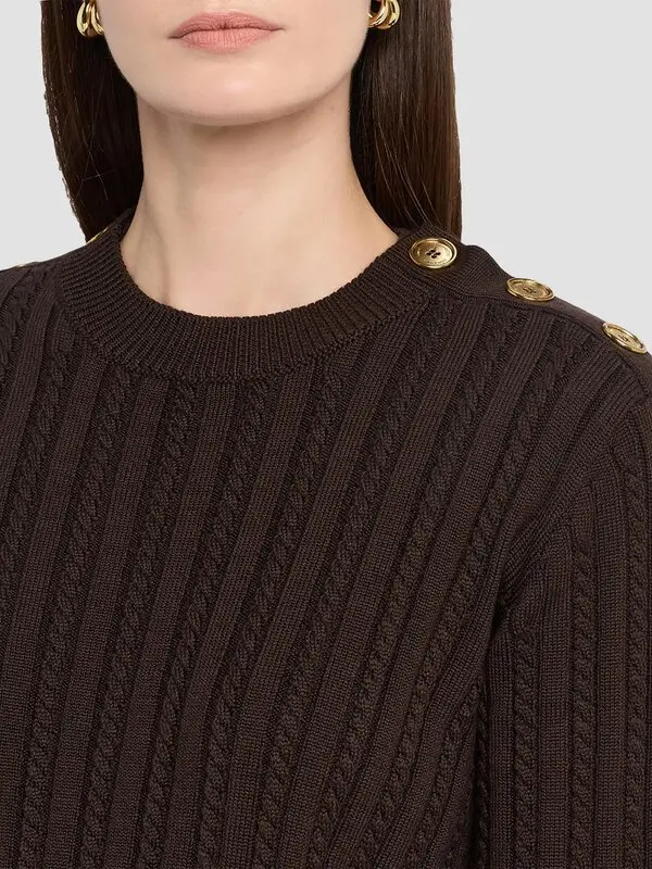 GOLDEN GOOSE Journey Ofra Cable-knit Sweater