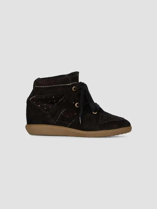 Isabel Marant Étoile Bobby Suede High-top Sneakers - Black