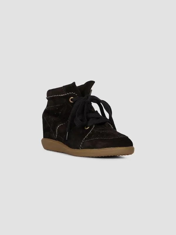 Isabel Marant Étoile Bobby Suede High-top Sneakers - Black