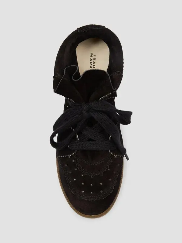Isabel Marant Étoile Bobby Suede High-top Sneakers - Black