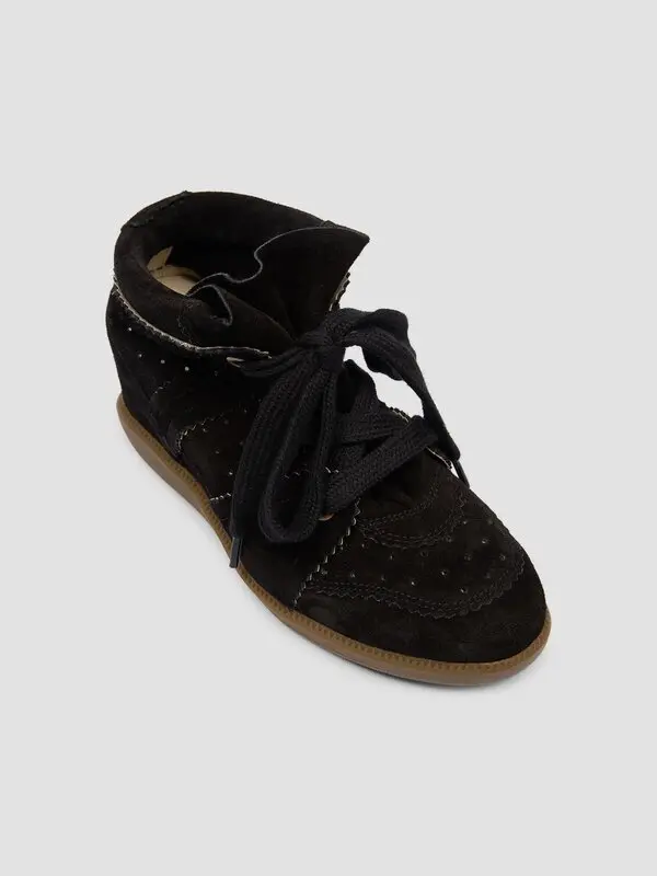Isabel Marant Étoile Bobby Suede High-top Sneakers - Black