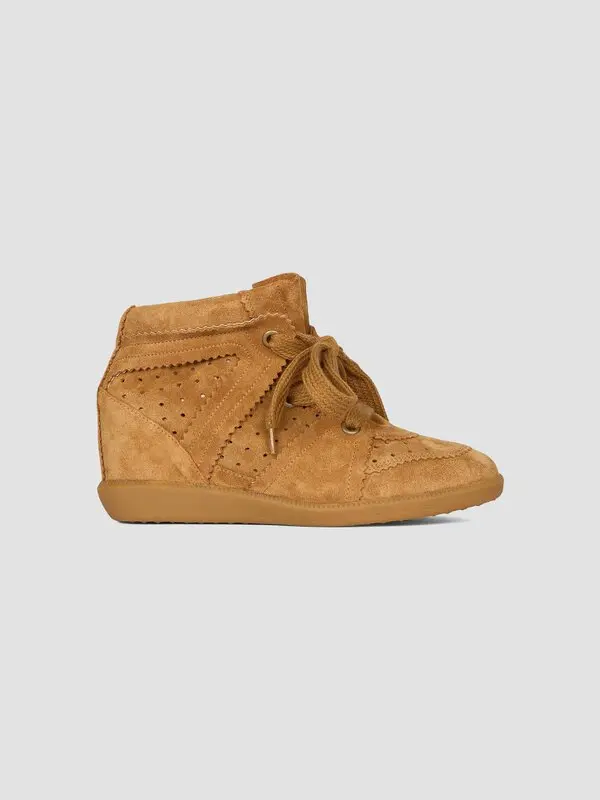 Isabel Marant Étoile Bobby Suede High-top Sneakers - Cognac
