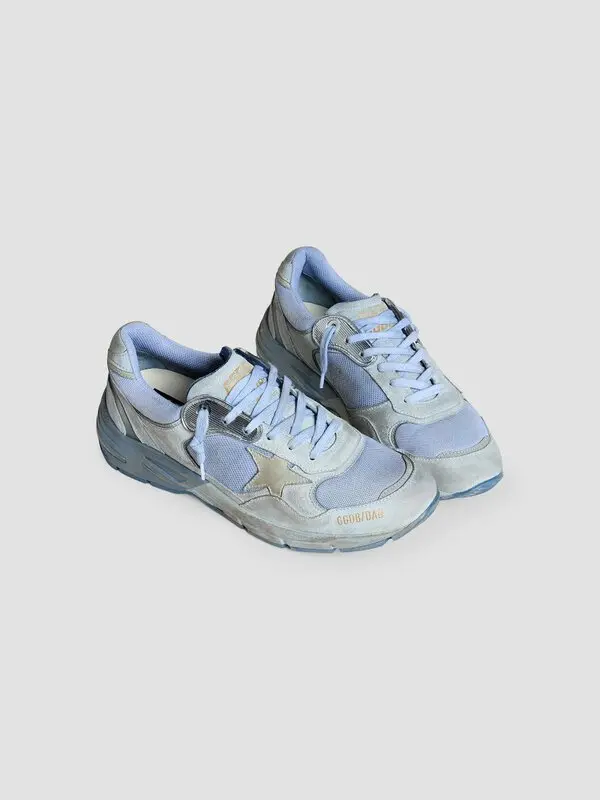 GOLDEN GOOSE Running Dad New Low-top Sneakers - Illusion Blue
