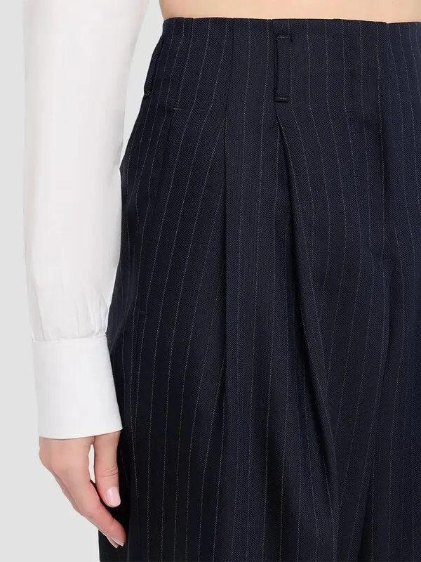 GOLDEN GOOSE Journey Pinstripe Wool Pants