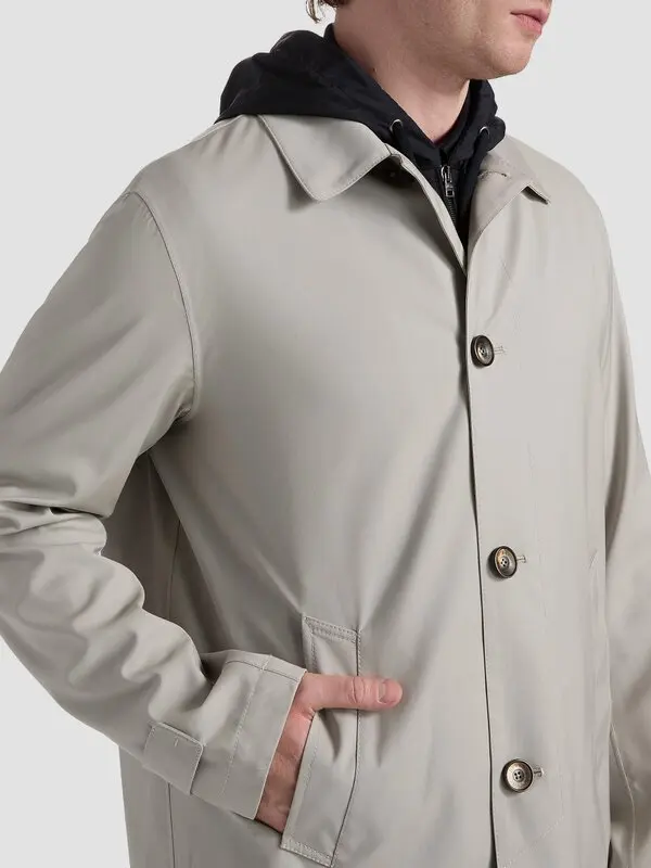 Herno Storm System Virgin Wool Trench Coat