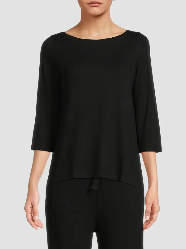 Majestic Filatures Soft Touch Pleated Back Top