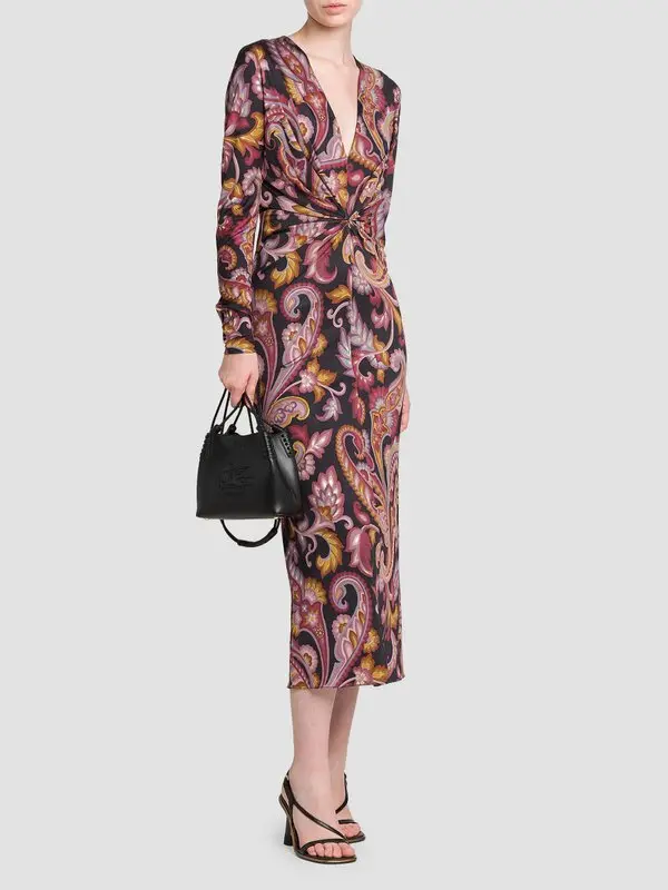 Etro Extra-small Libra Leather Shopper Tote Bag