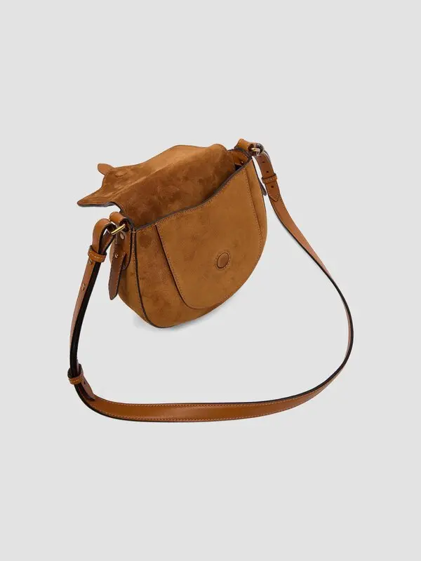 Isabel Marant Étoile Small Altay Suede Crossbody Bag - Cognac