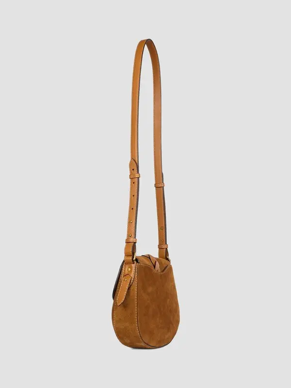 Isabel Marant Étoile Small Altay Suede Crossbody Bag - Cognac