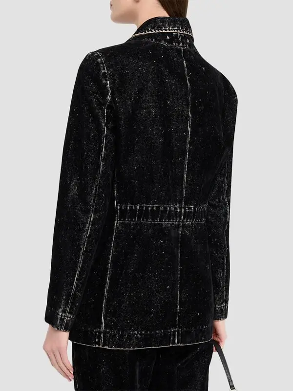 GOLDEN GOOSE Journey Velvet-effect Jacket