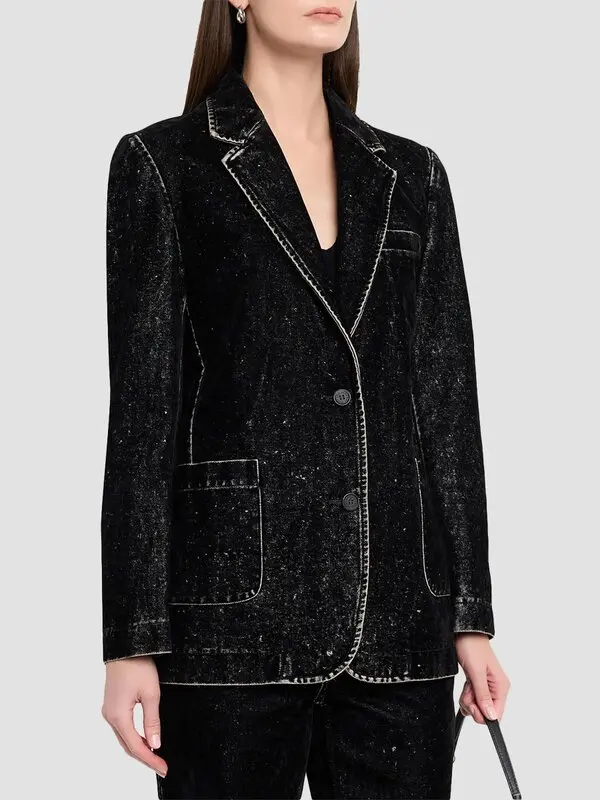 GOLDEN GOOSE Journey Velvet-effect Jacket