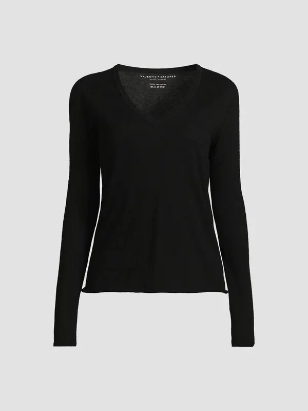 Majestic Filatures Cashmere V-neck Sweater