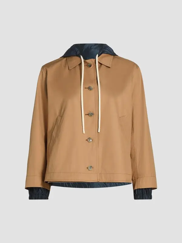 Herno Cotton & Techno Taffeta Reversible Jacket