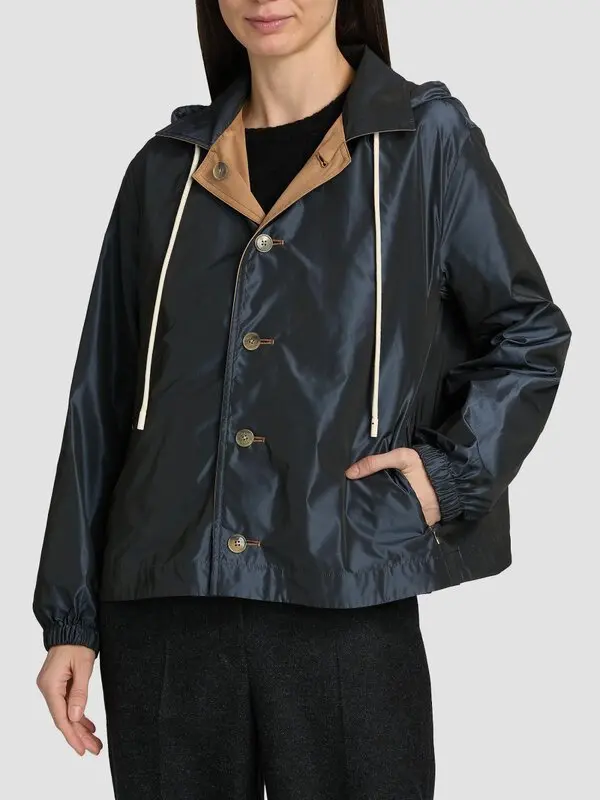 Herno Cotton & Techno Taffeta Reversible Jacket