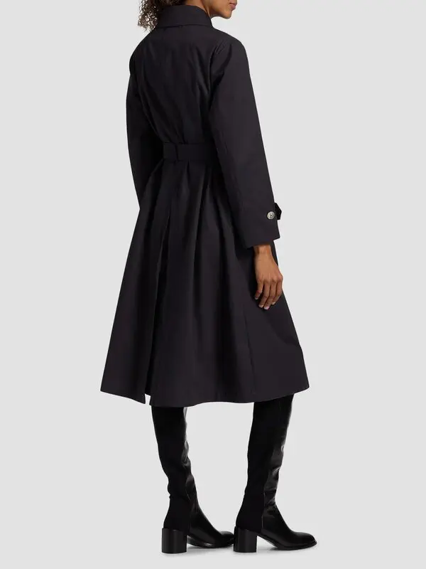 Herno Techno Taffeta Hooded Trench Coat