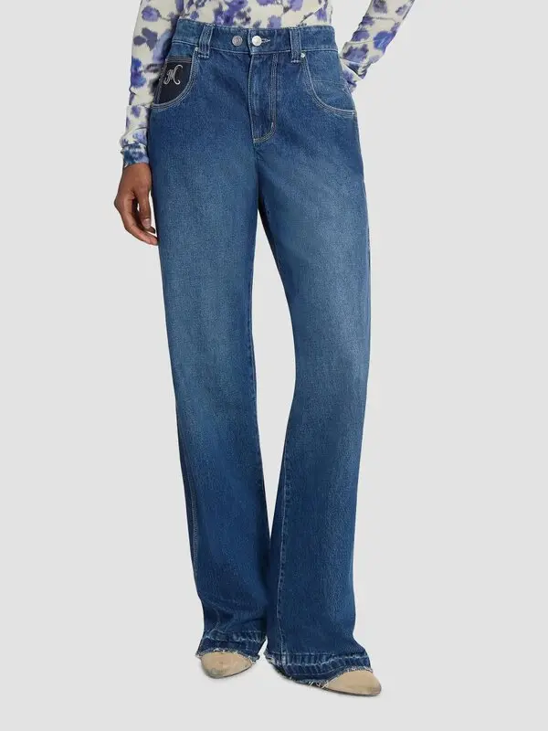 Isabel Marant Étoile Jeyda Cotton Wide-leg Jeans