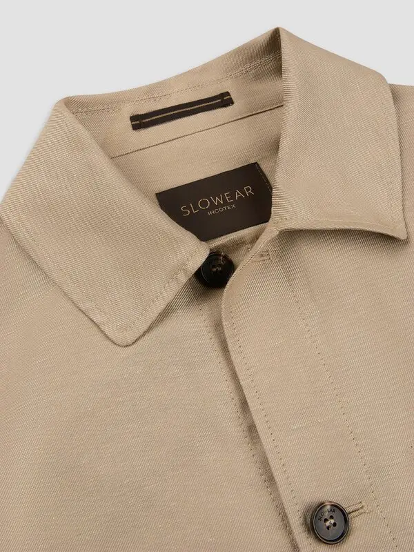 SLOWEAR Wool-linen Button-front Chore Jacket