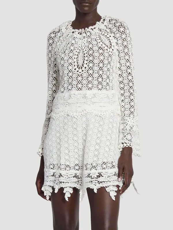 Isabel Marant Étoile Hizene Lace Cotton Minidress